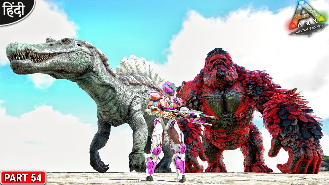 Armoured Spinosaurus And Boss Gorilla 🔥😱🔥 Ark Do Or Die Ark