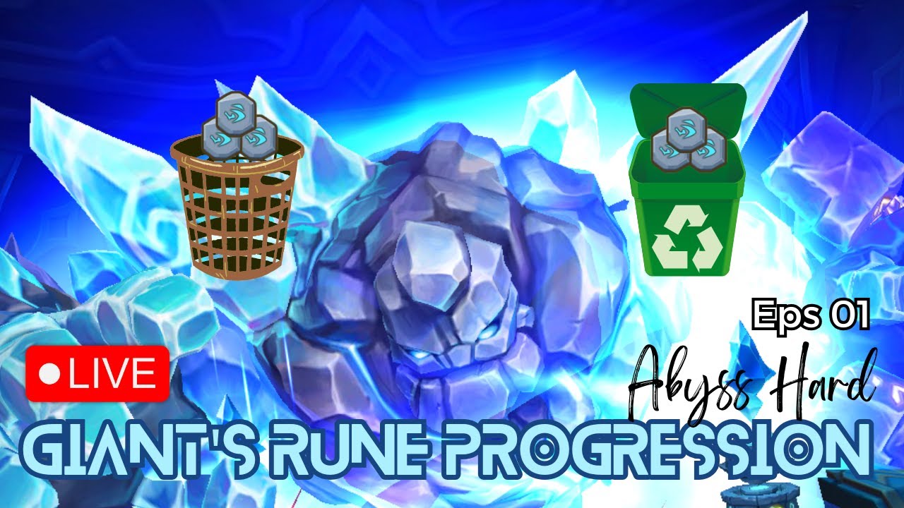 [LIVE] GIANT'S RUNE PROGRESSION ABYSS HARD EPS 01 | Summoners War ...