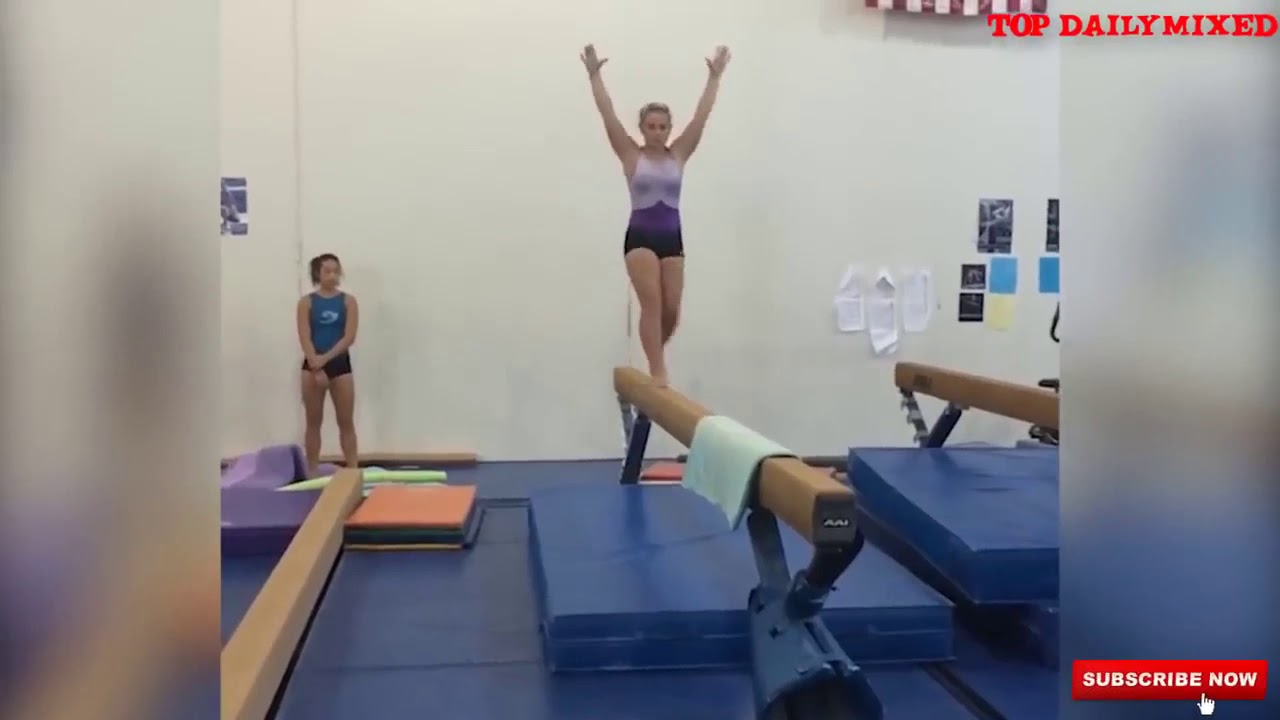 Gymnastics Fails of 2018 Funny Fail Compilation Balance Beam ...