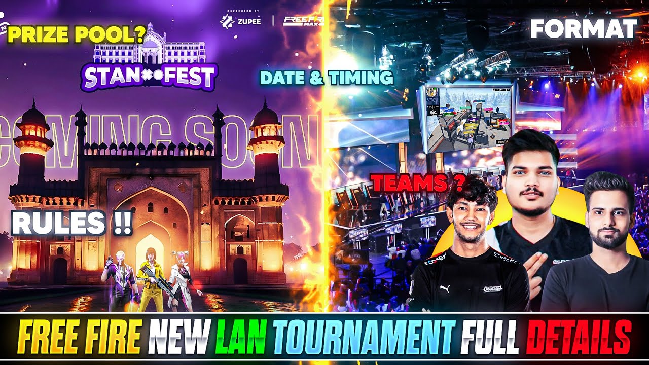 FREE FIRE NEW LAN TOURNAMENT FULL DETAILS | FREE FIRE LAN TOURNAMENT IN ...