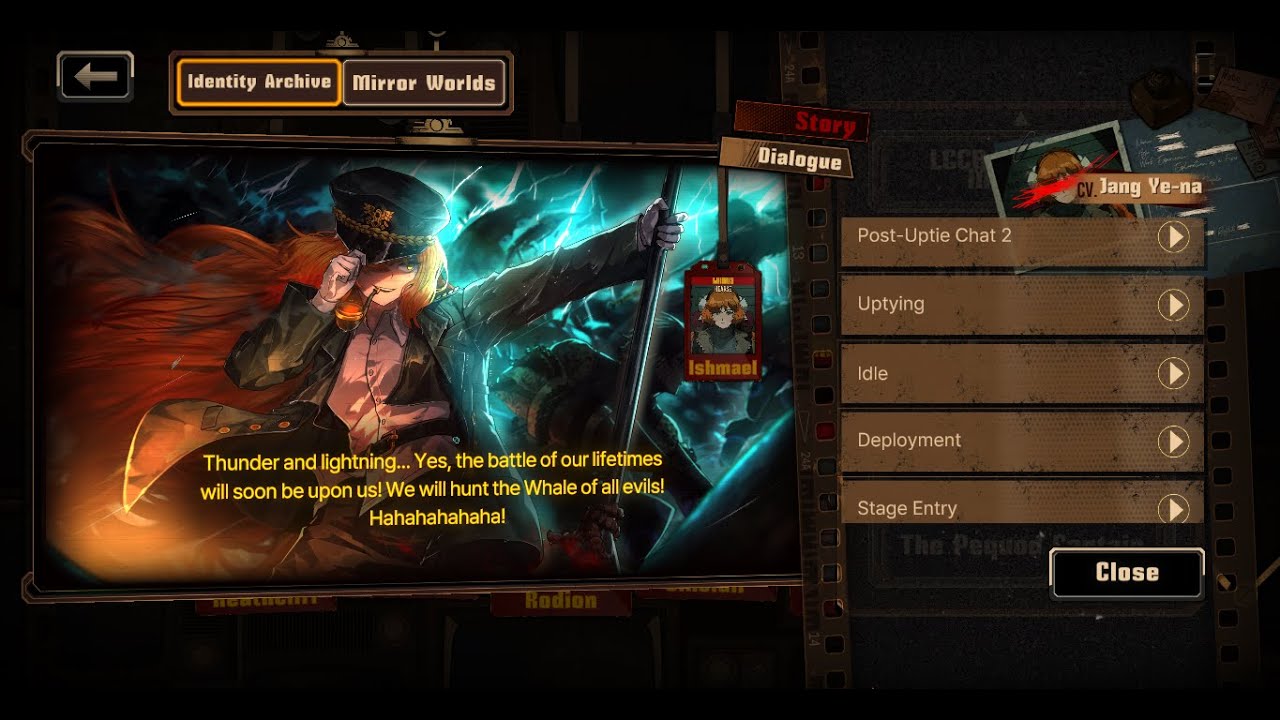 Limbus Company : Captain Ishmael Voice Lines (Including Skills) - YouTube