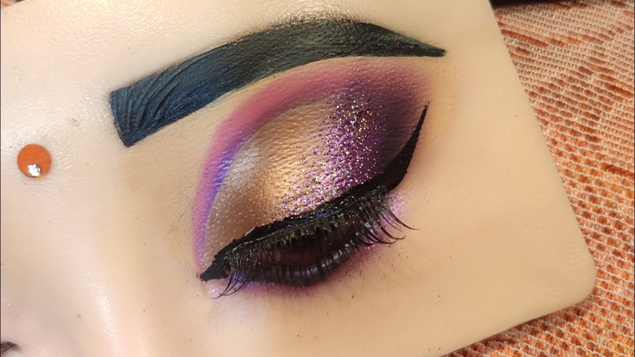 Bridal half cutcrease eye makeup tutorial || simple traditional eye ...