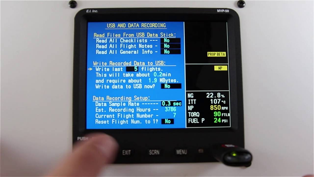 MVP 50P How To Download Flight Data - YouTube