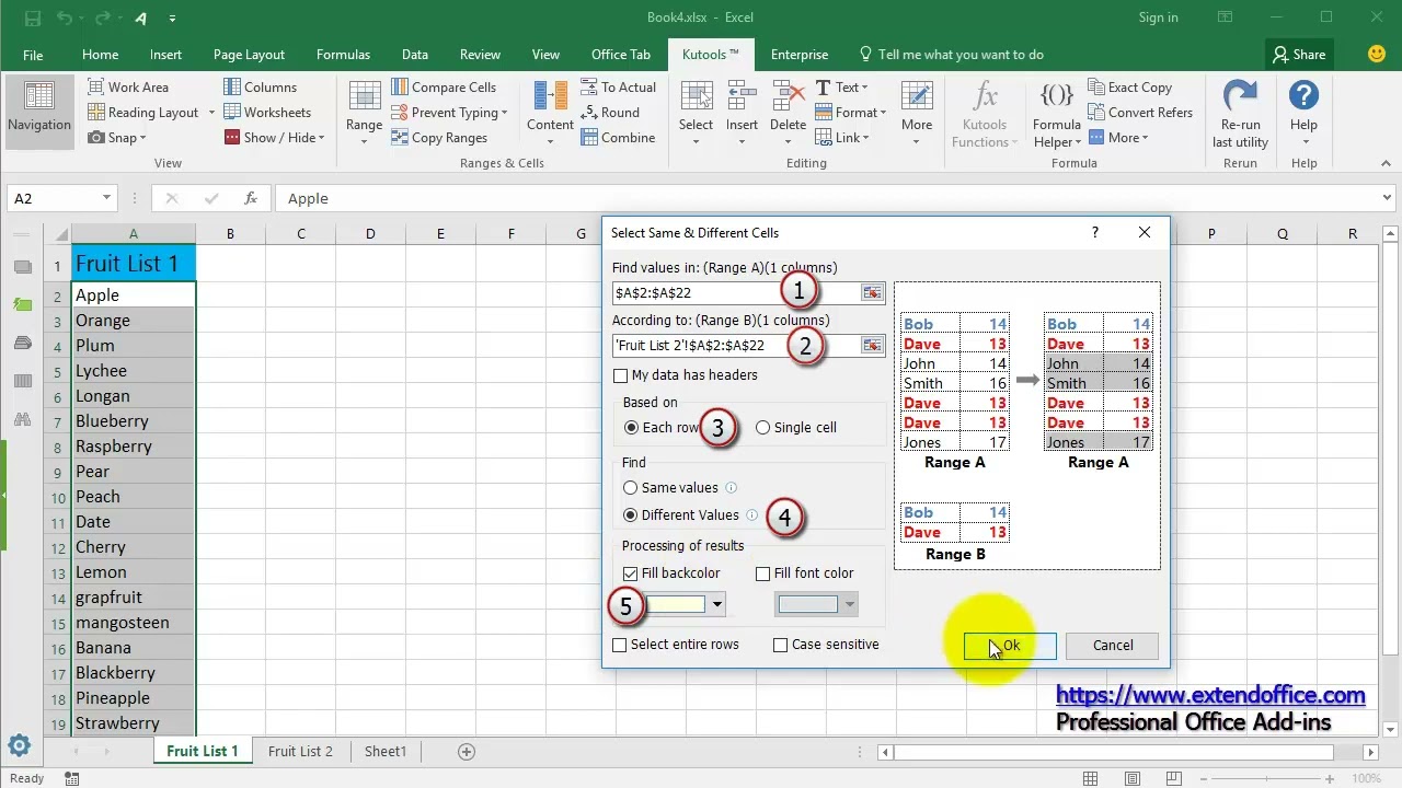 How To Compare Two Columns For highlighting Missing Values In Excel How To Compare Two Columns For highlighting Missing Values In Excel