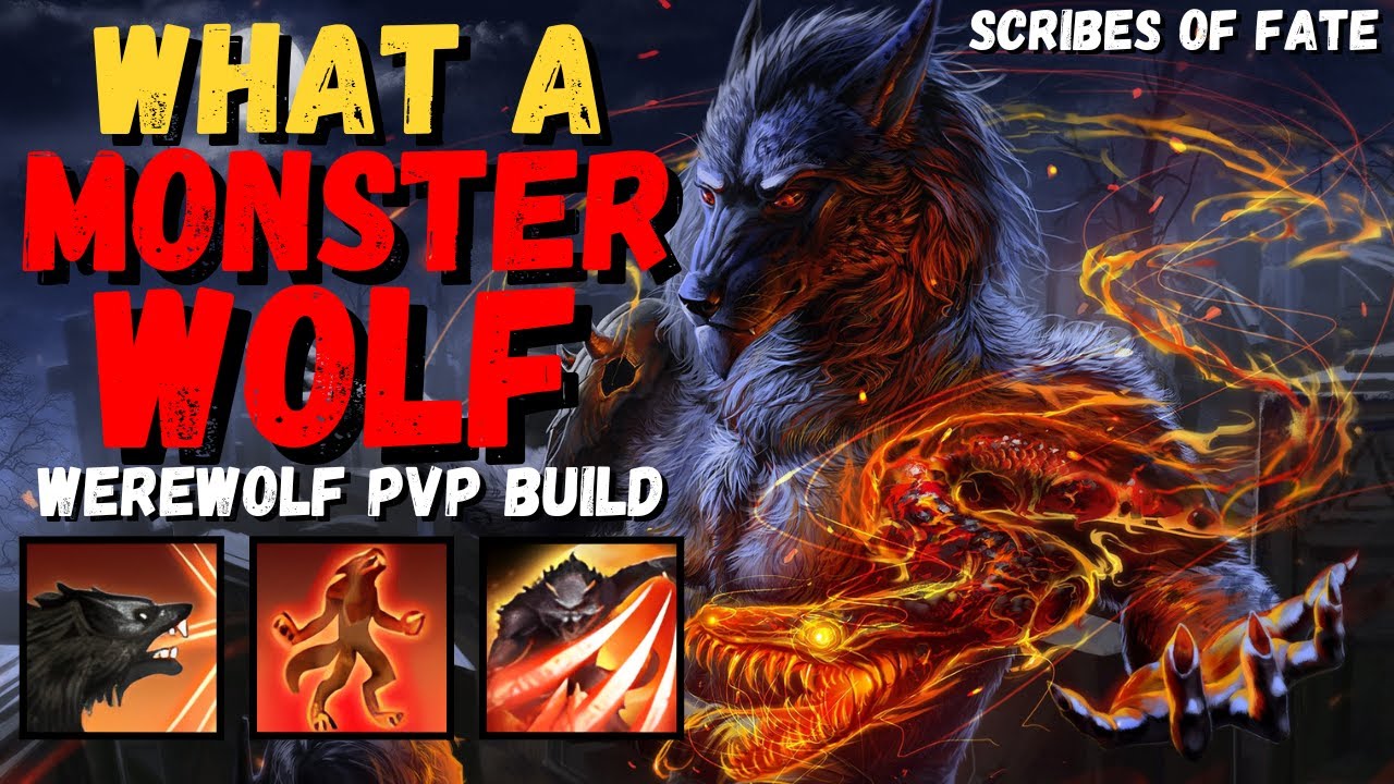 Unstoppable WOLF! 🐺 Werewolf PVP Build - ESO Scribes of Fate - YouTube