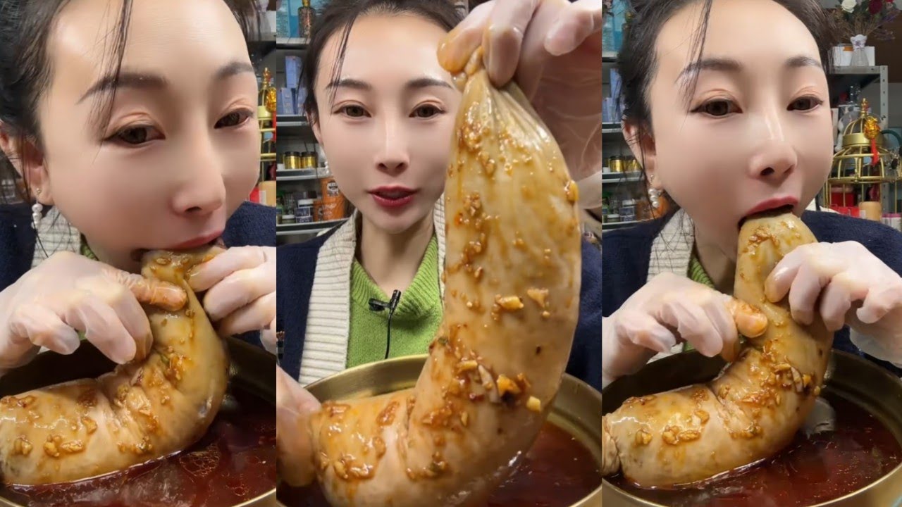 Spicy Chinese food SOYLU ÇİN YEMEKLERİ YEMEK | Mukbang | (Blood sausage ...