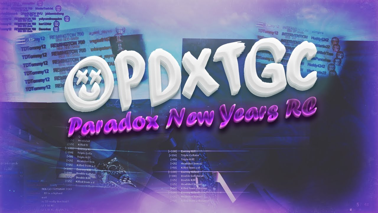 Phantom Forces - Paradox Sniping RC 2018!! (New Years) #PDXTGC - YouTube