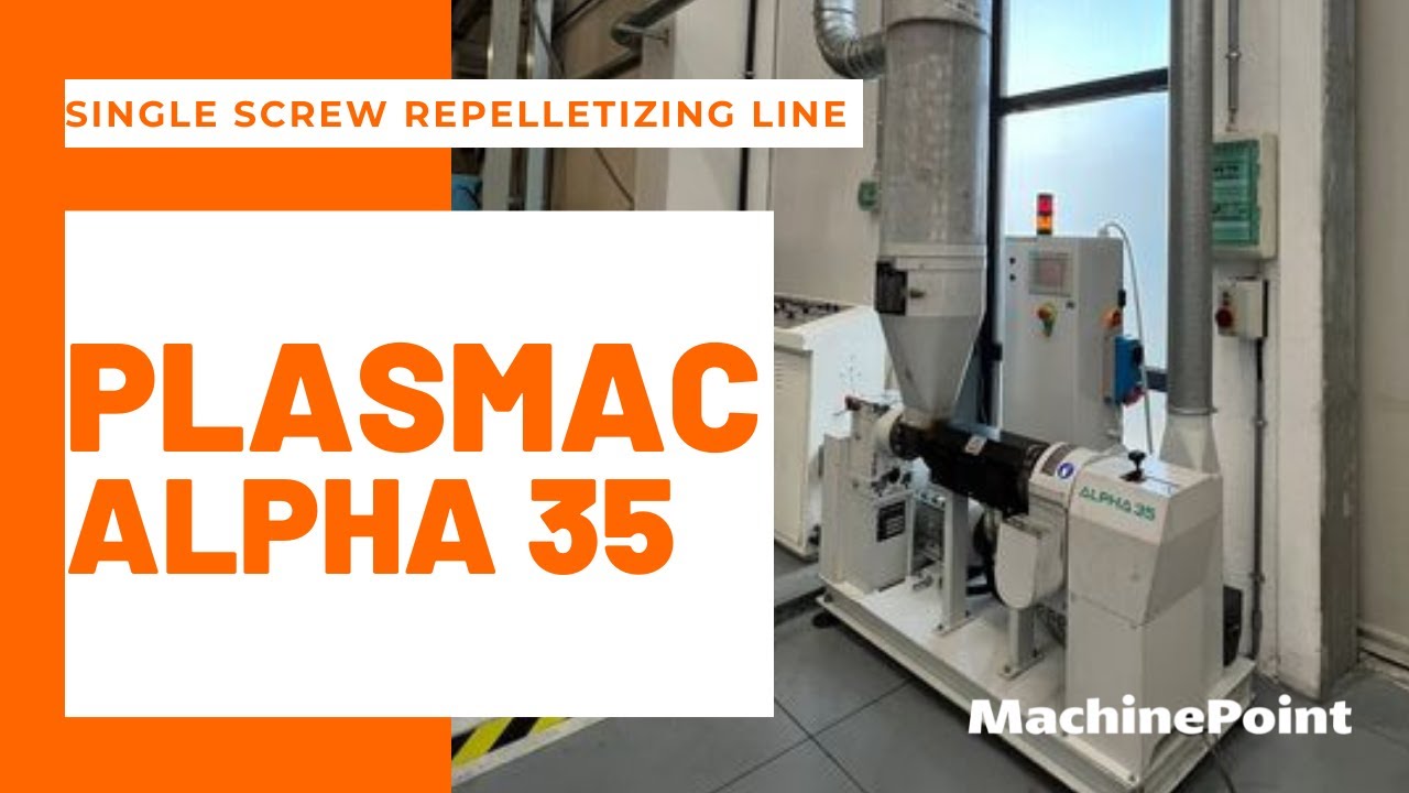 PLASMAC ALPHA 35 Single screw repelletizing line | PLASMAC Machines ...