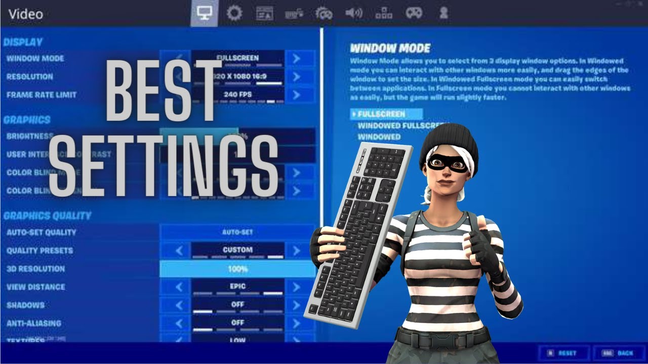 THE *BEST* Keyboard + Mouse Settings + DPI + Sensitivity (PC FORTNITE ...