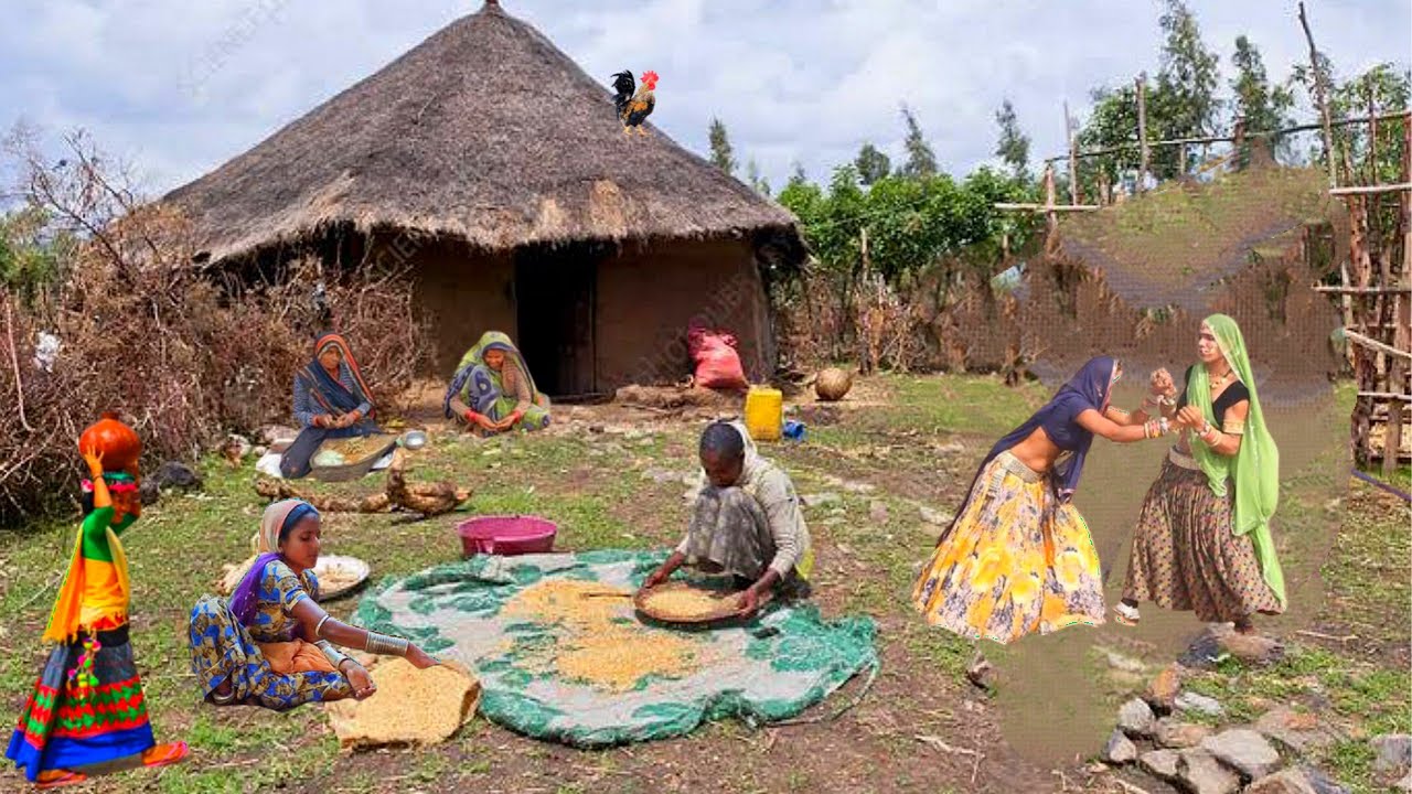 Village Conditions India ll woman Morning daily Cooking Routine village ...