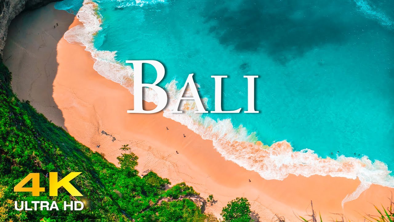 FLYING OVER BALI (4K UHD) - Amazing Beautiful Nature Scenery with ...