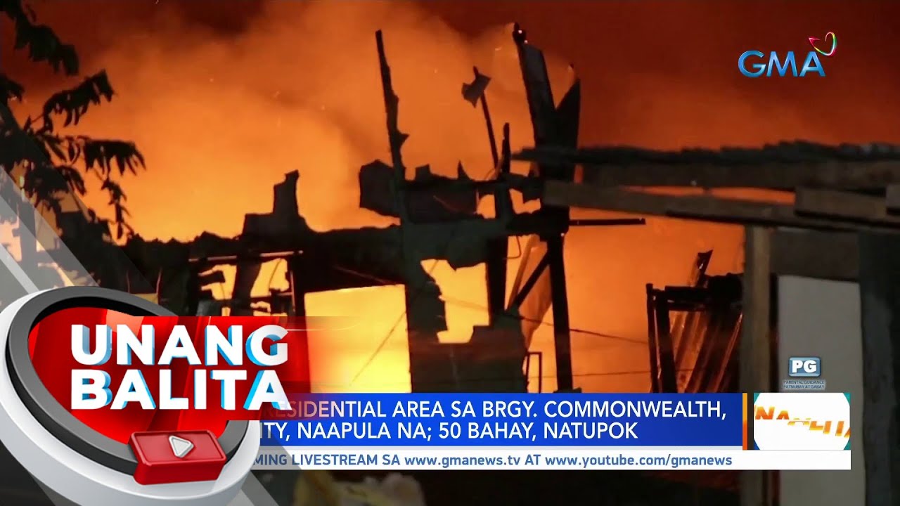 Sunog sa residential area sa Brgy. Commonwealth, Quezon City, naapula ...