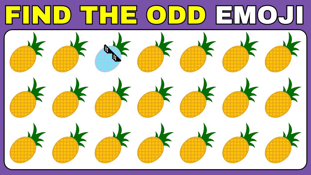Find the Odd🍍One Out in 15 seconds | Easy, Medium, Hard 🤯 Episode 1 ...
