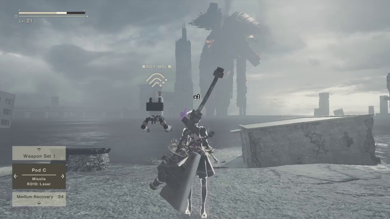 NieR: Automata live (HD)- How to Deploy the Scanner for Pods (Mission ...