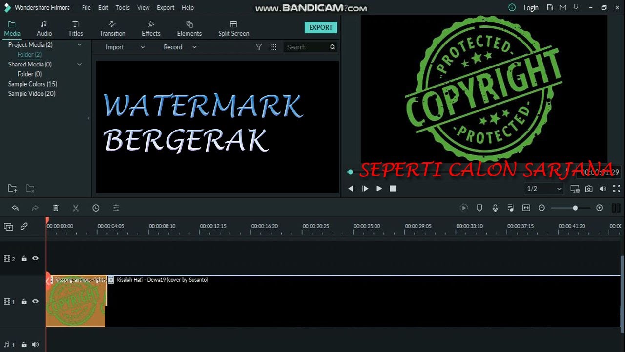 Tutorial membuat Logo bergerak / Watermark - YouTube