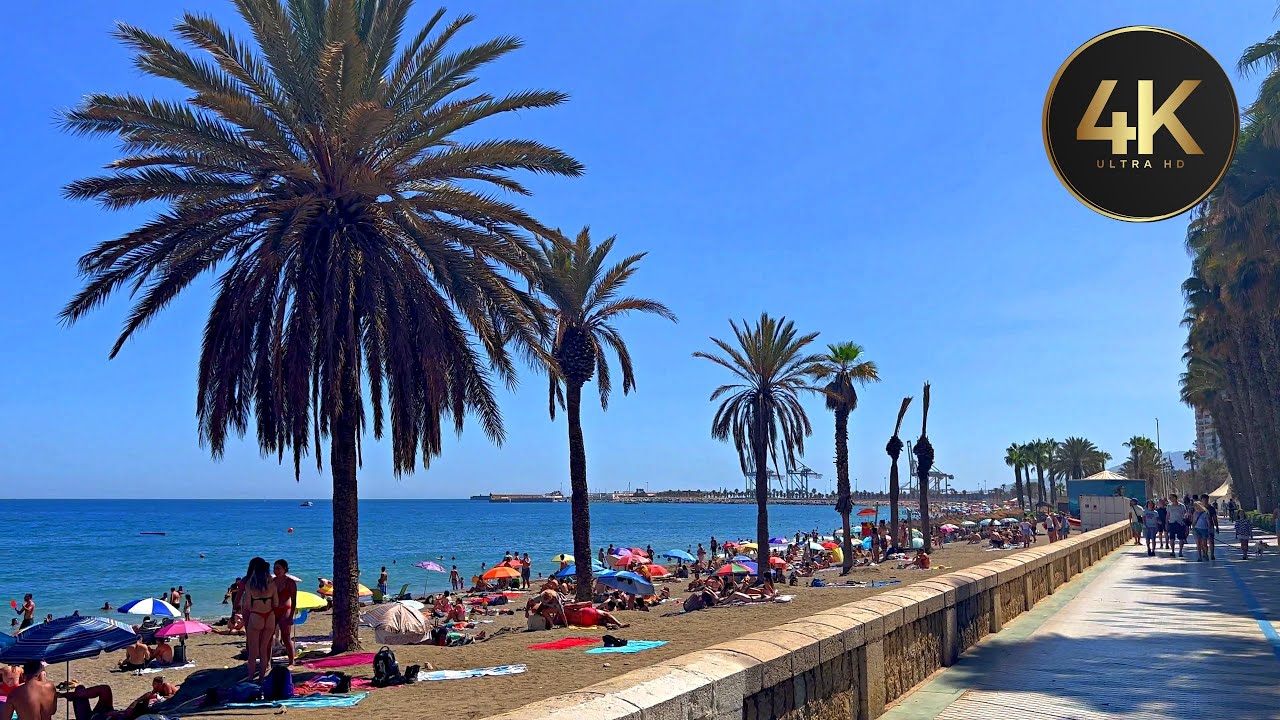 Ready to See Malaga? A Stunning 4K UHD La Caleta Beach Promenade Tour ...