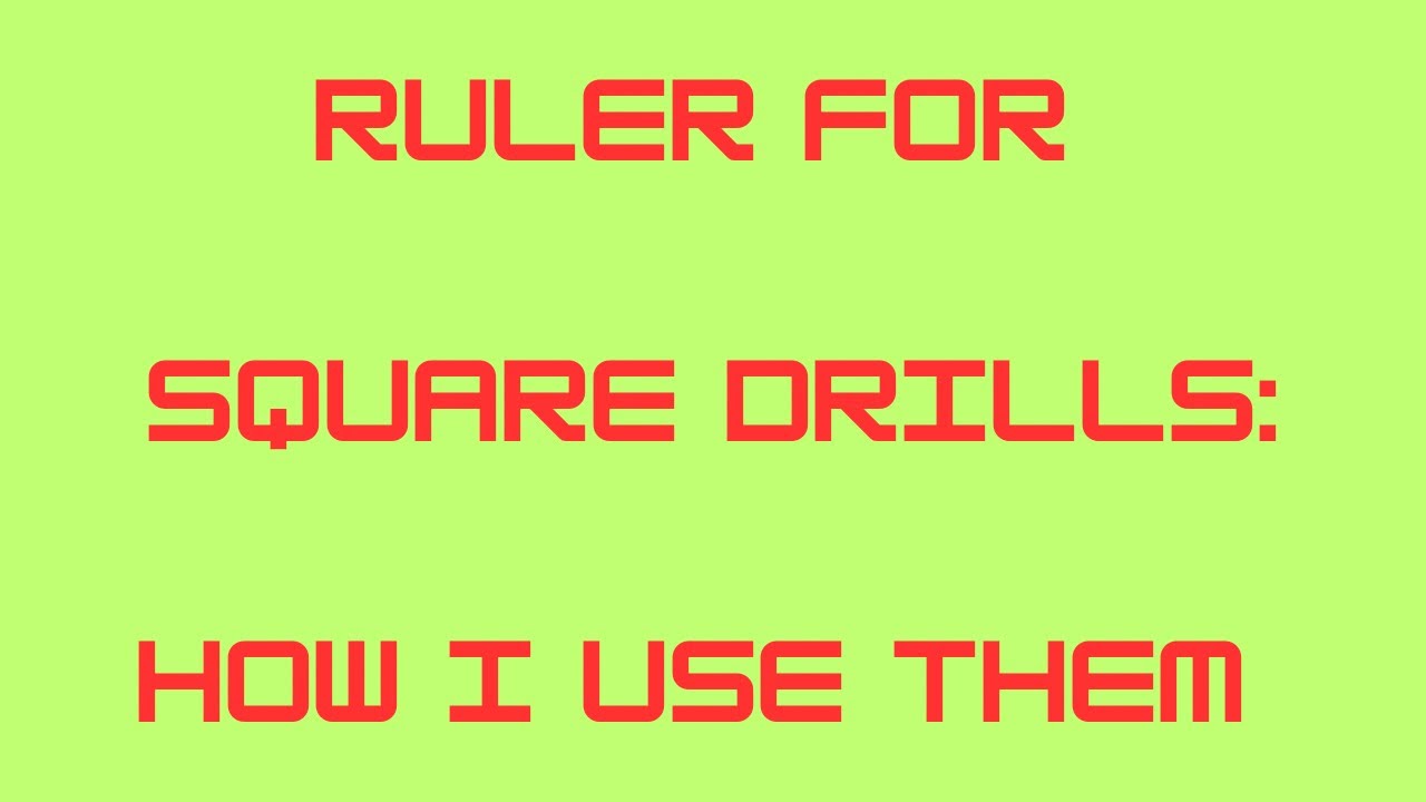 How I use a the ruler for square drills #diamondart #diamondpainting ...