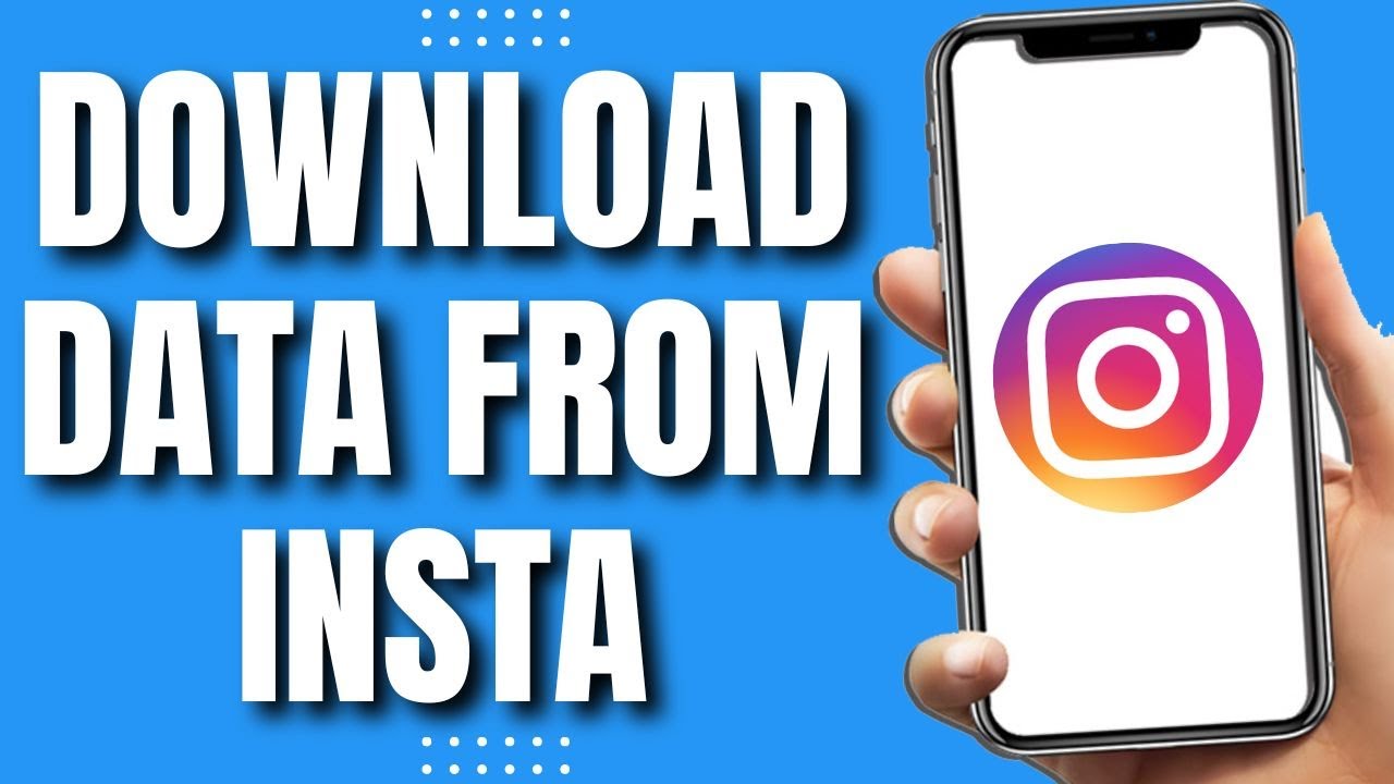 How To Download Data From Instagram (New 2023) - YouTube