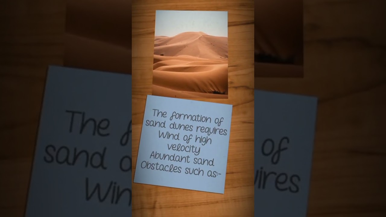 Wind Depositional landform-3 Sand dunes #desert#landforms# ...