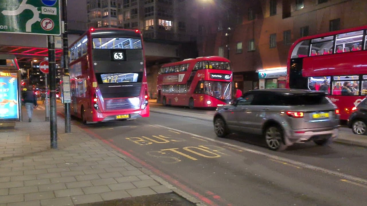 London Buses at Night -- NEW KENT ROAD (2021) - YouTube