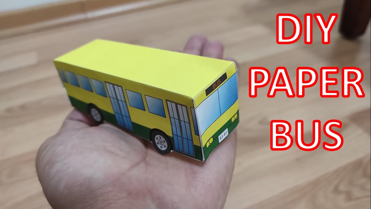 Diy Your Paper Bus Paper Bus Making Origami Bus Paper Bus Model