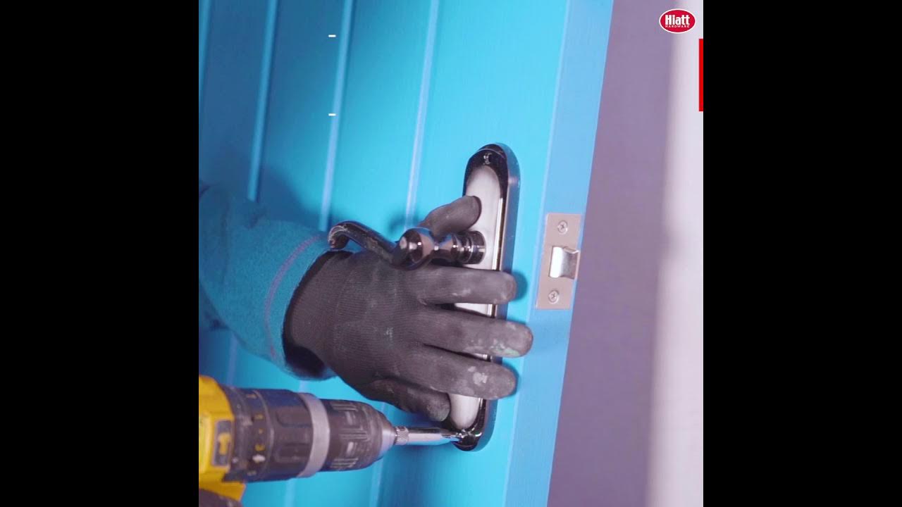 Door transformation - How to install a door handle - YouTube