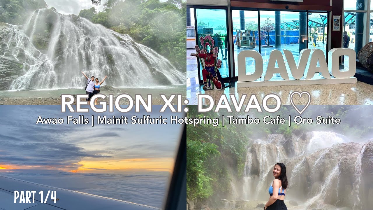 DAVAO VLOG (PART 1) | Awao Falls | Mainit Sulfuric Hotspring | Tambo Cafe | Vlog 18 - YouTube