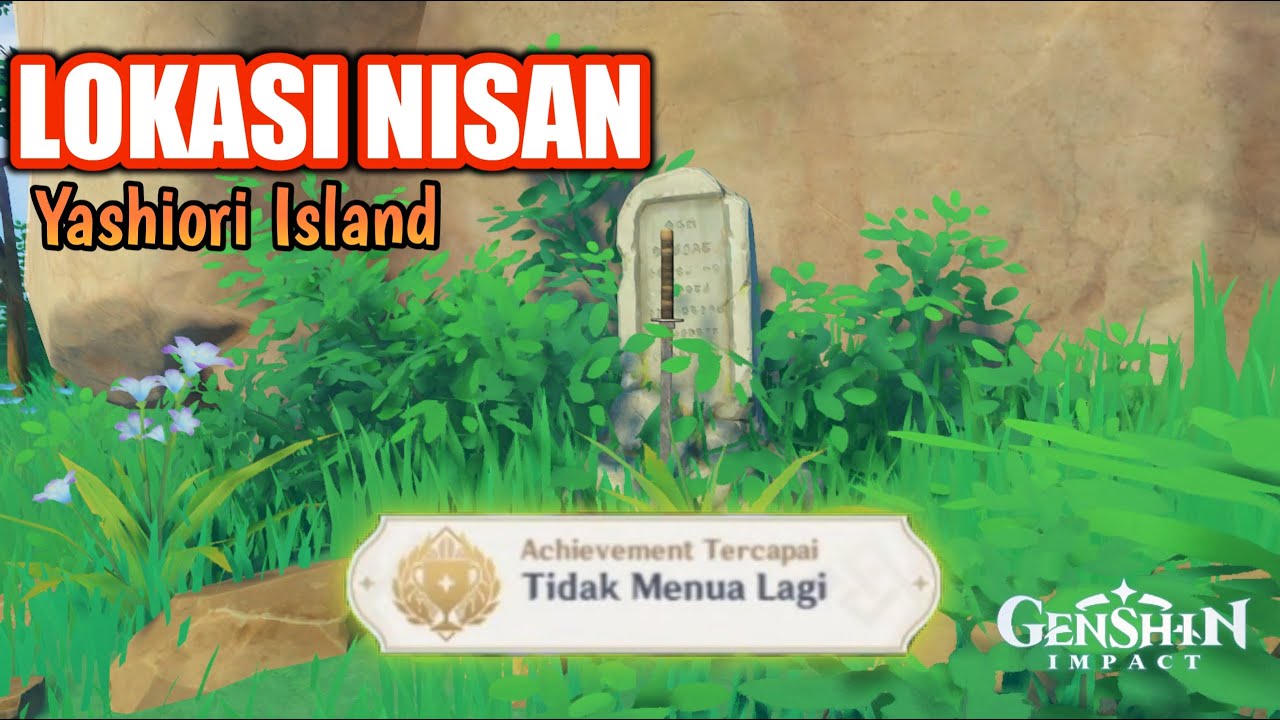 LOKASI NISAN SEDERHANA di Yashiori Island Inazuma | Hidden Achievement ...