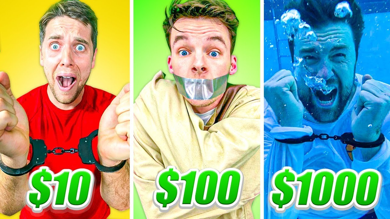 $10 vs $1,000 FIRST TO ESCAPE WINS! Ft. Ryan Prunty & Stove - YouTube