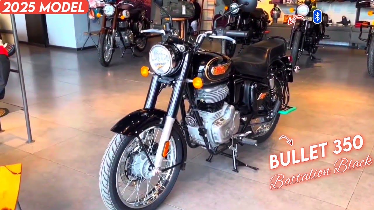 Bullet 350 2025 model | Bullet 350 battalion black price features ...