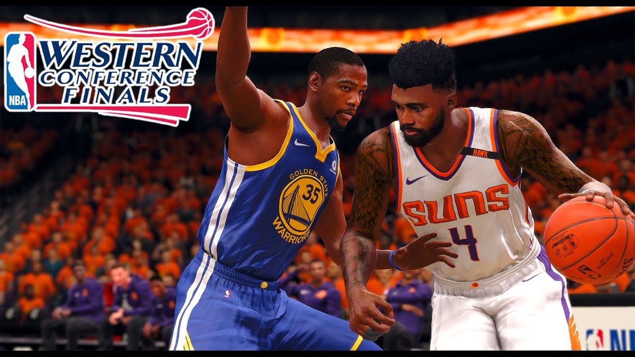 NBA LIVE 18 THE ONE CAREER - WESTERN CONFERENCE FINALS VS THE GOLDEN ...
