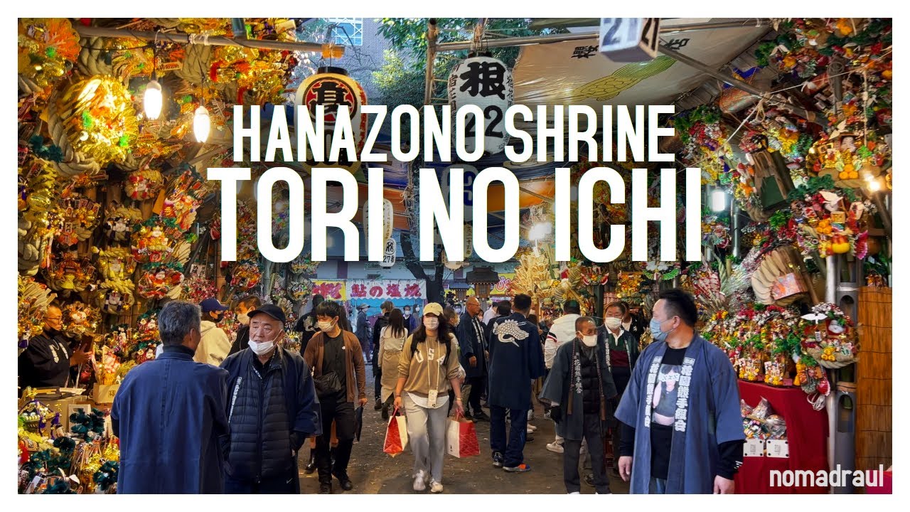 Tokyo: Tori no Ichi festival at Hanazono Shrine | Japan | 4K 60fps ...