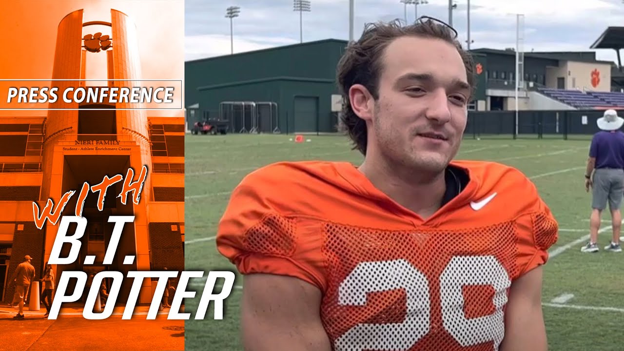 Clemson Fall Camp - B.T. Potter 08-11-2022 - YouTube