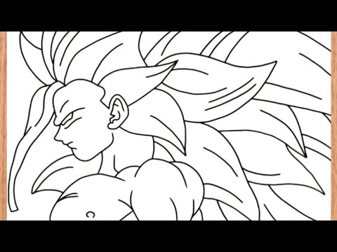 How To Draw Goku SSJ100 | Step By Step | Dragon Ball | 悟空SSJ100の描き方 ...