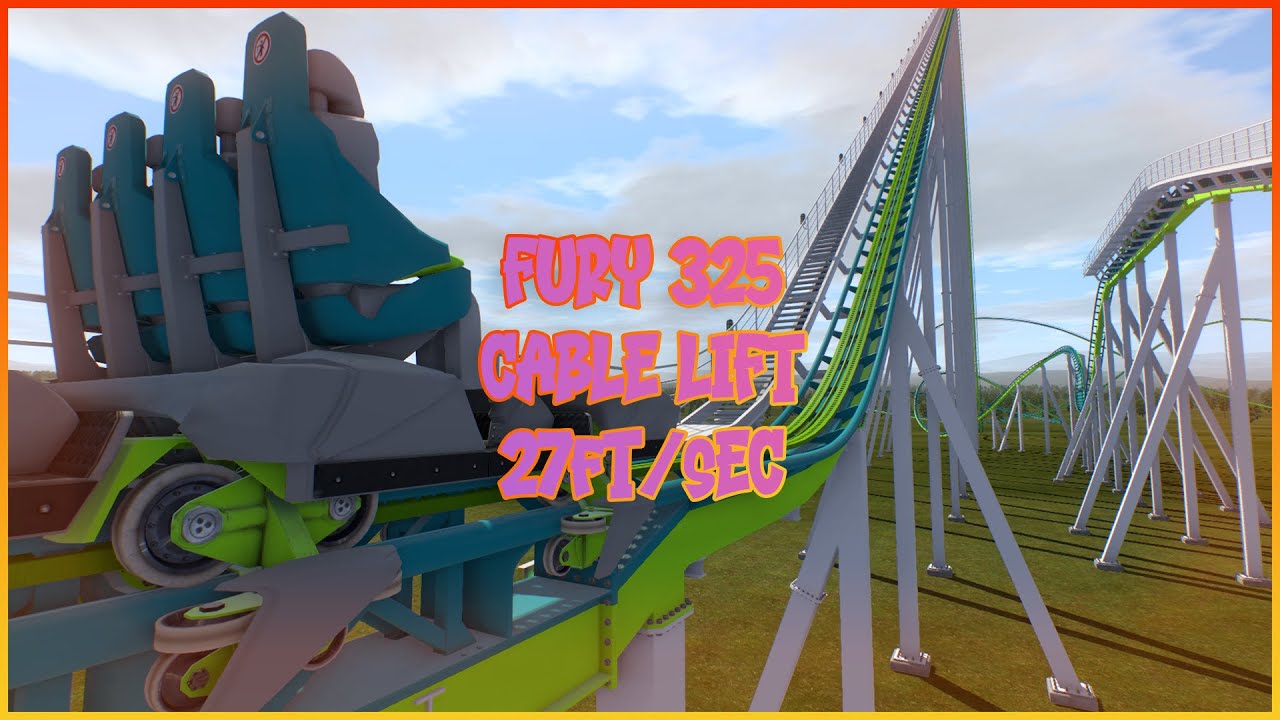 Fury 325 With A Cable Lift (Nolimits 4K60) - YouTube