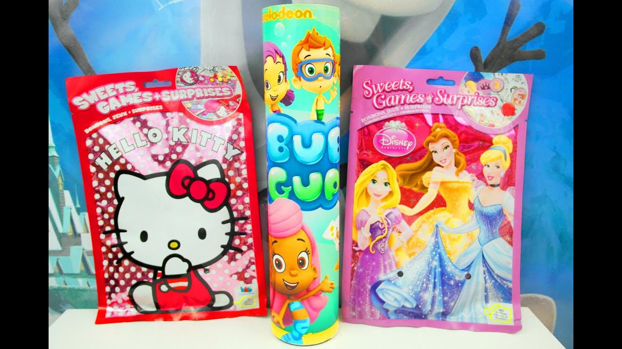 Hello Kitty Disney Princess blind bags Bubble Guppies Sofia the First ...