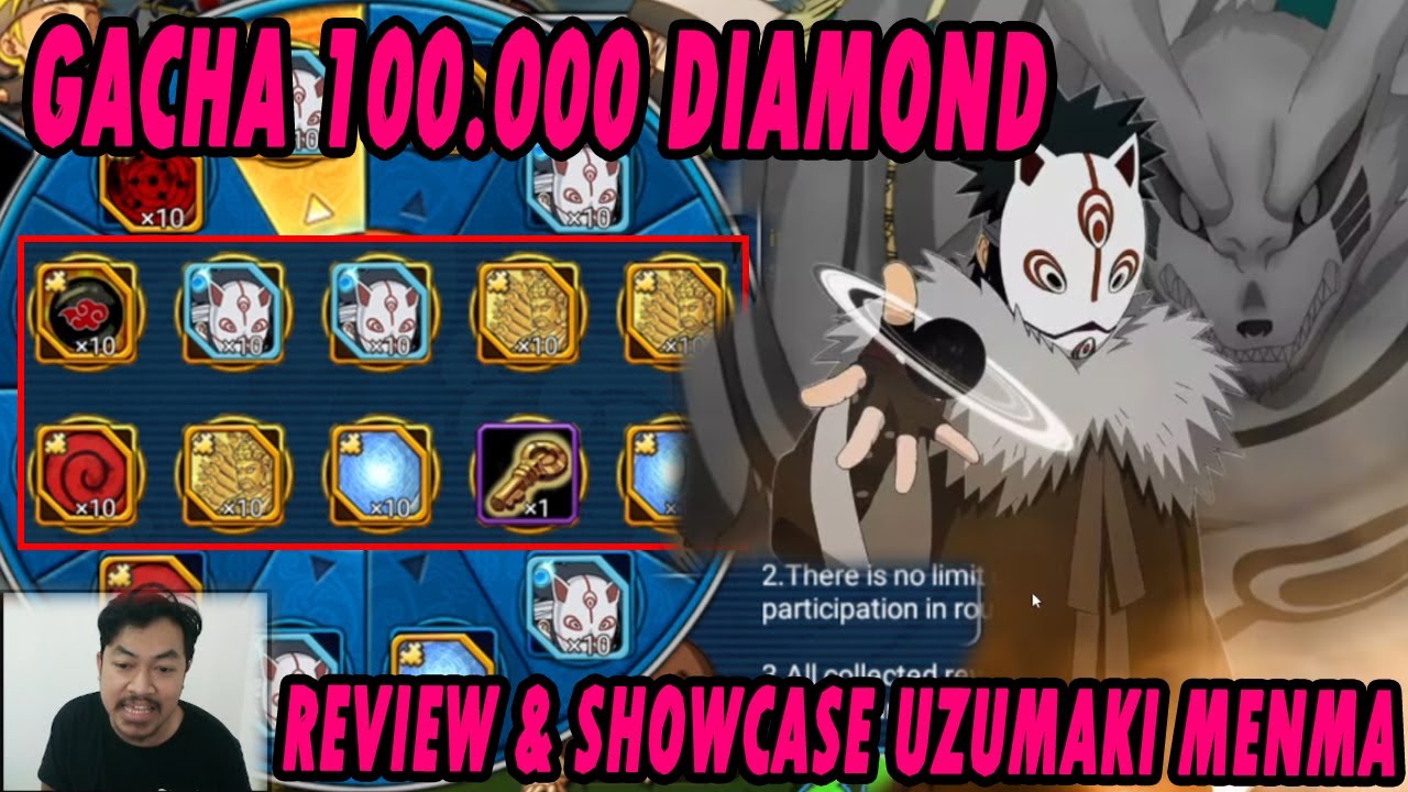 🔥🔥GACHA 100.000 DIAMOND UNTUK UZUMAKI MENMA, REVIEW & SHOWCASE! - Ninja ...