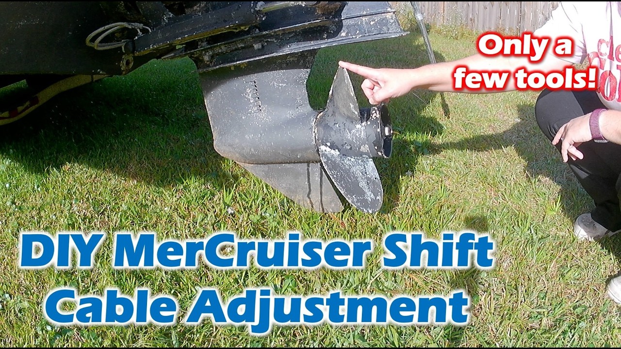 Adjusting A MerCruiser Alpha Shift Cable - YouTube
