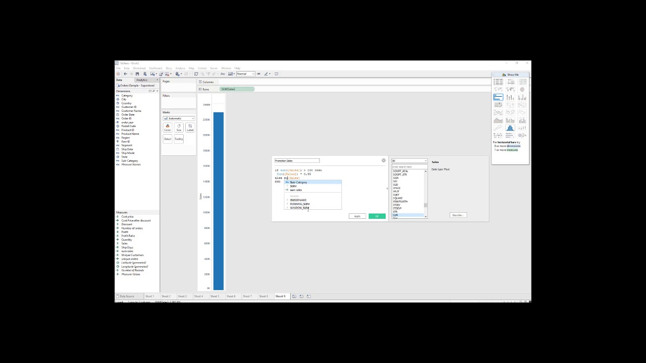 Tableau If Else Clause - YouTube