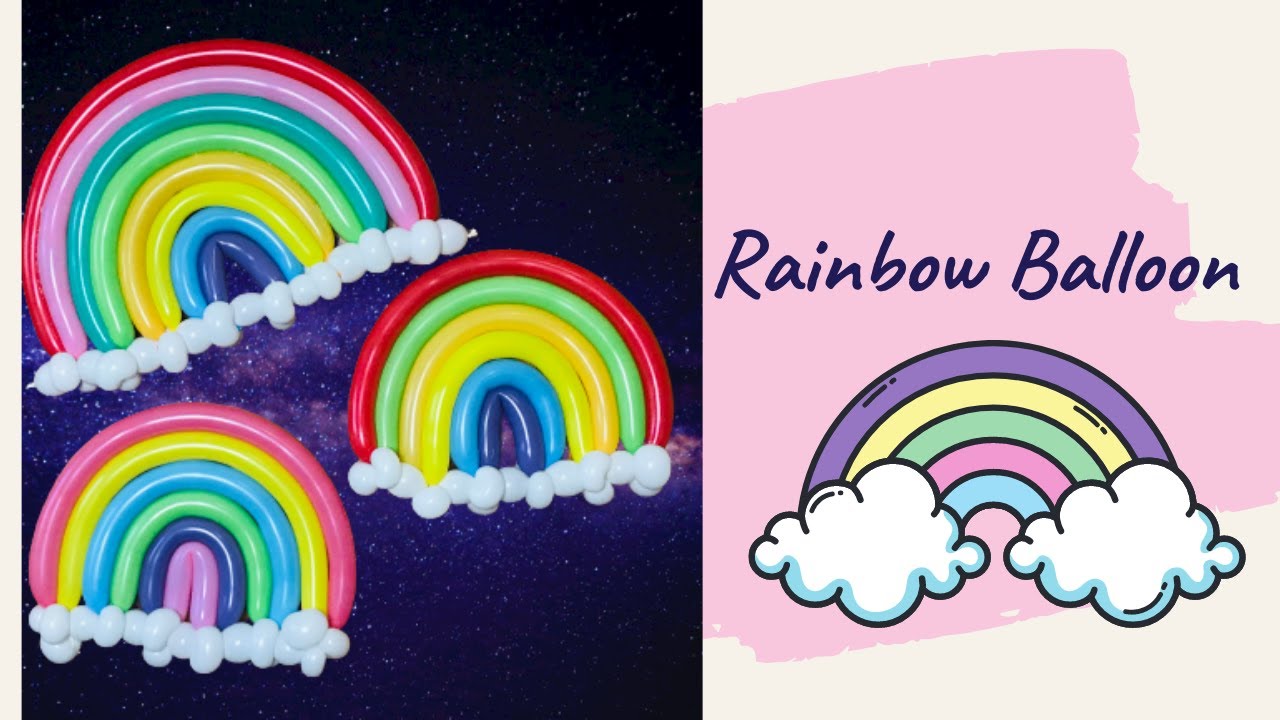 Balloon Rainbow Tutorial - YouTube