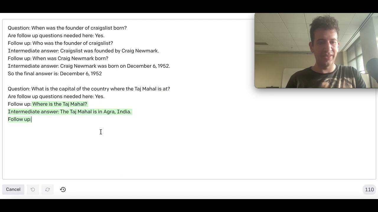 Self-ask demo with GPT-3 - YouTube