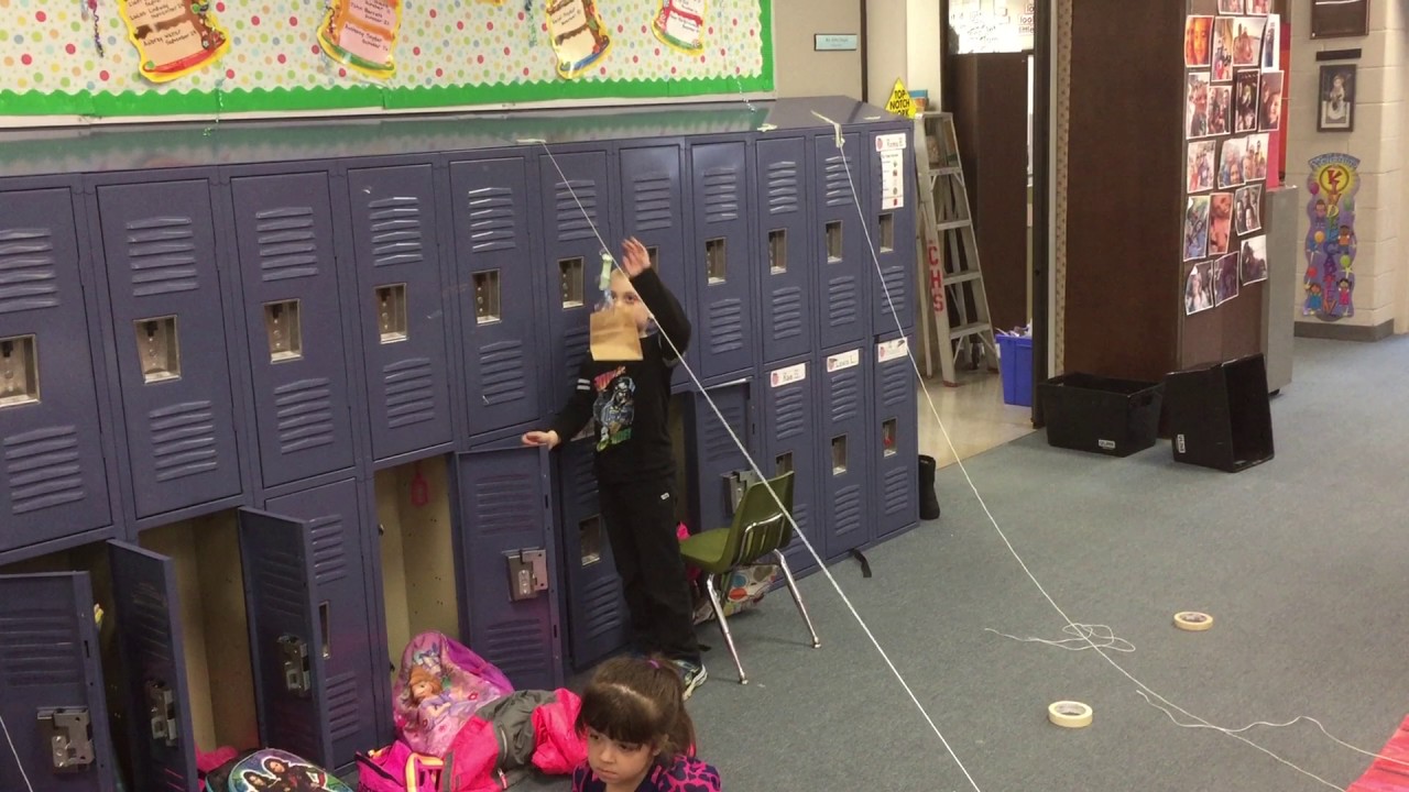 Zip line basket - YouTube