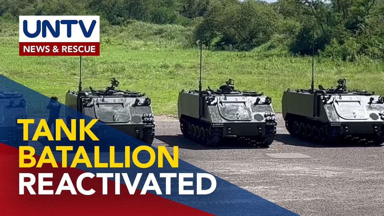 Philippine Army reactivates first-ever tank battalion - YouTube