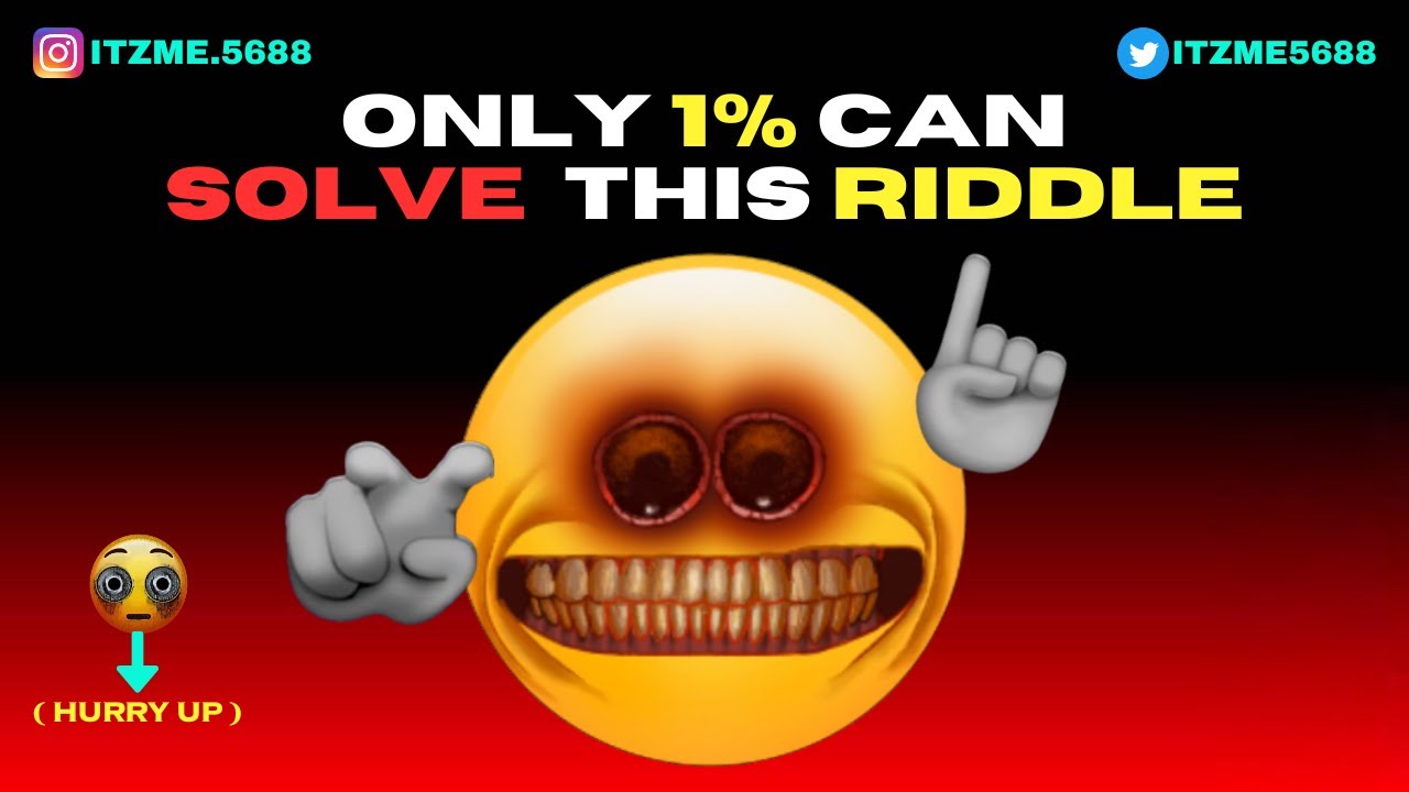 only 1% people can solve this riddle - @itzMe.cookie - YouTube