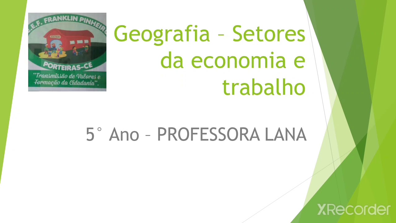 SETORES DA ECONOMIA E TRABALHO - SETOR SECUNDÁRIO - PROFESSORA LANA ...
