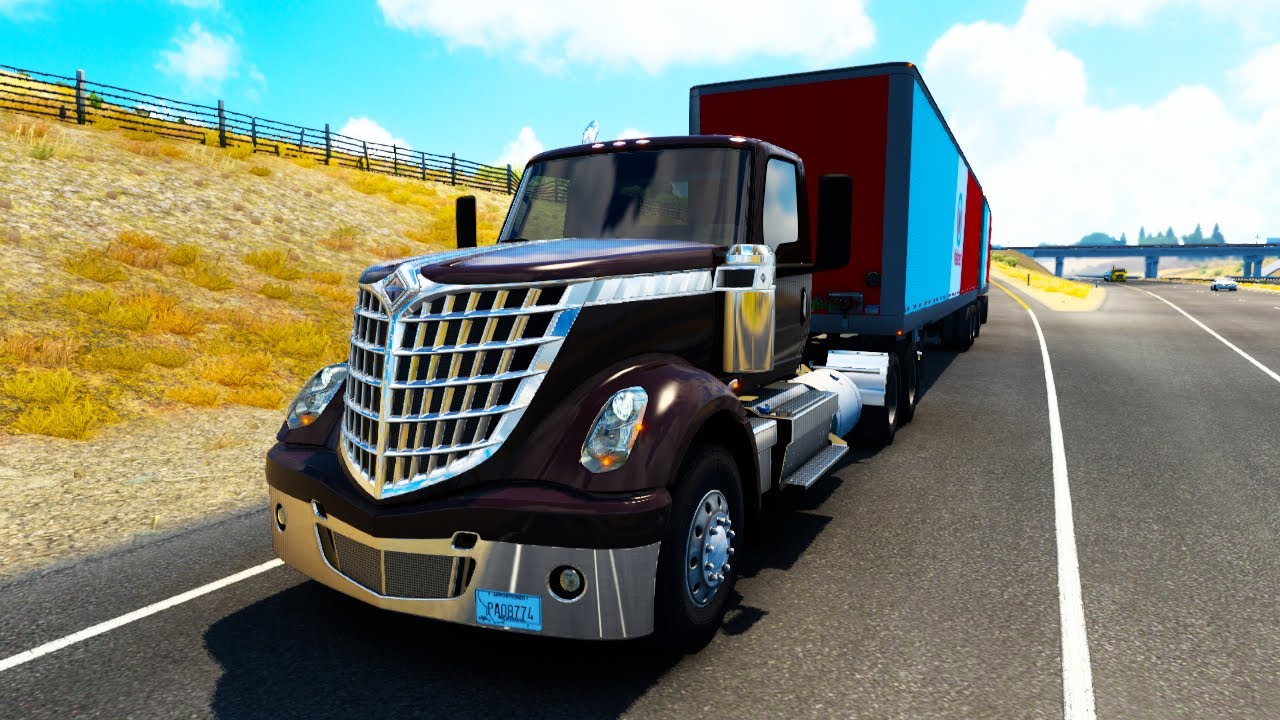 International Lone Star Day Cab ATS Montana 400 hp - YouTube