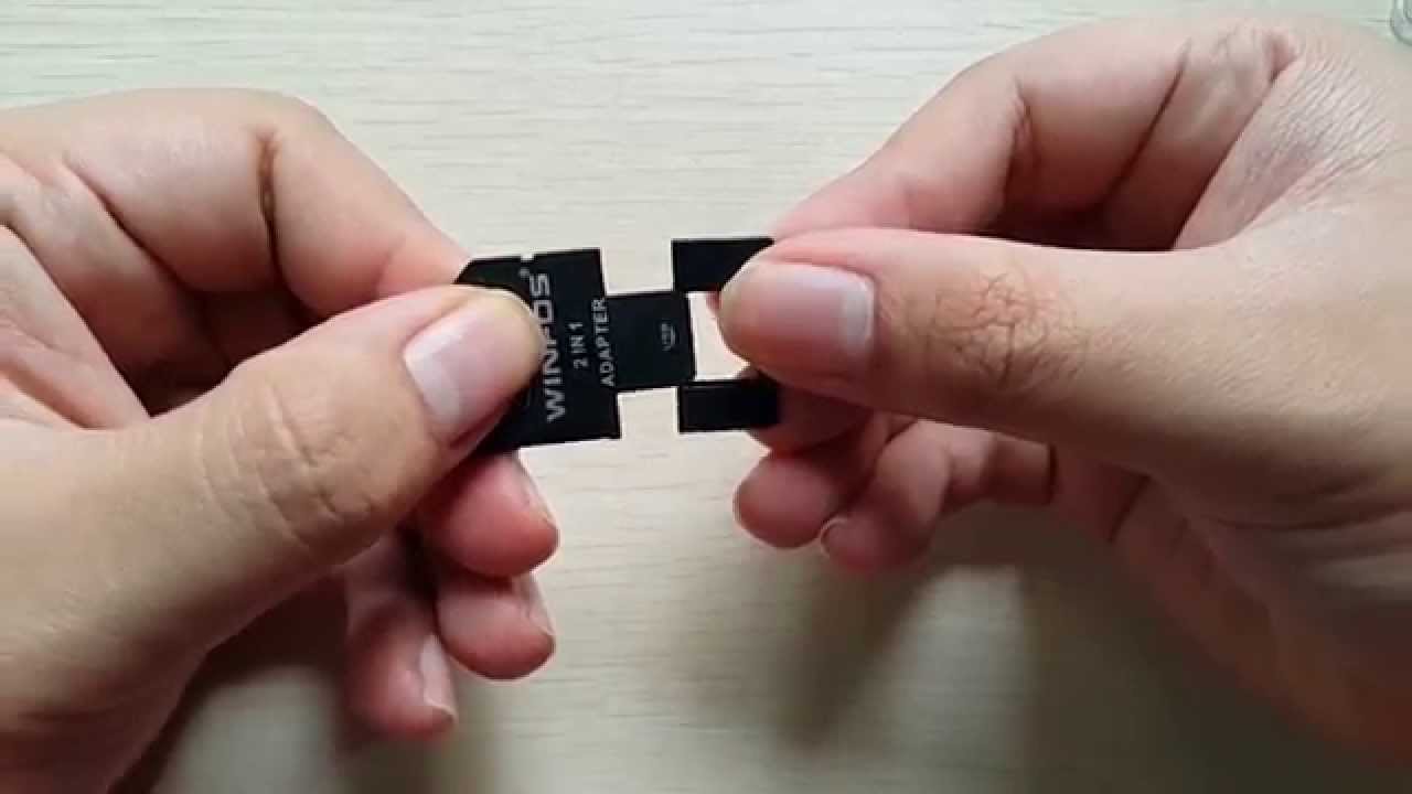 Unboxing : Winfos 2 in 1 Microsd and Usb Adapter - YouTube