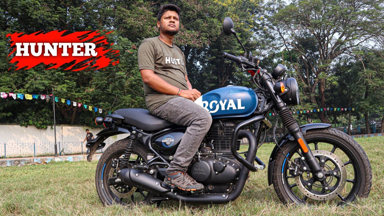 Royal Enfield Hunter 350 Metro Rebel Blue With Onroad Price 👑 ...