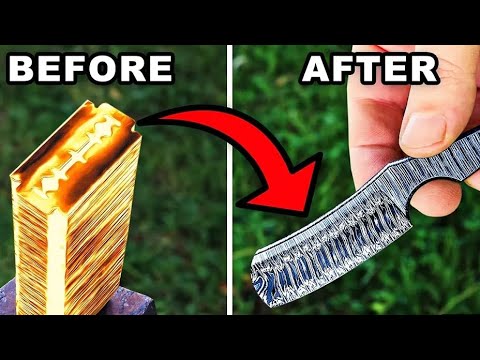 ₹0.09 Razor Blade into ₹3,000 Kinfe || This is Part Second || Part 1 ...