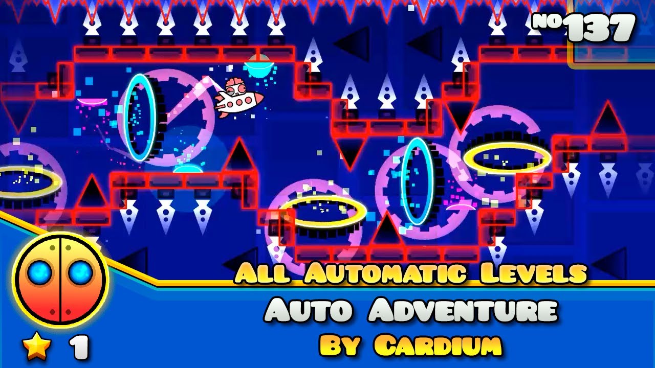 Geometry Dash - "Auto Adventure" By Cardium | [100%] | GDP: Automatic ...